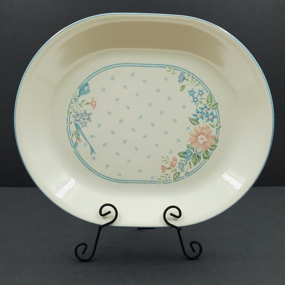 Corelle | Dining | Corelle Symphony Platter Floral Serving Plate Dish ...